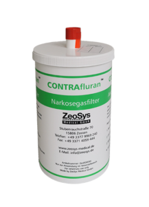 CONTRAfluran Narkosegasfilter Ferkelkastration von der ZeoSys Medical
